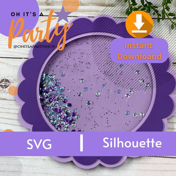 Shaker Cake Topper Svg - Etsy