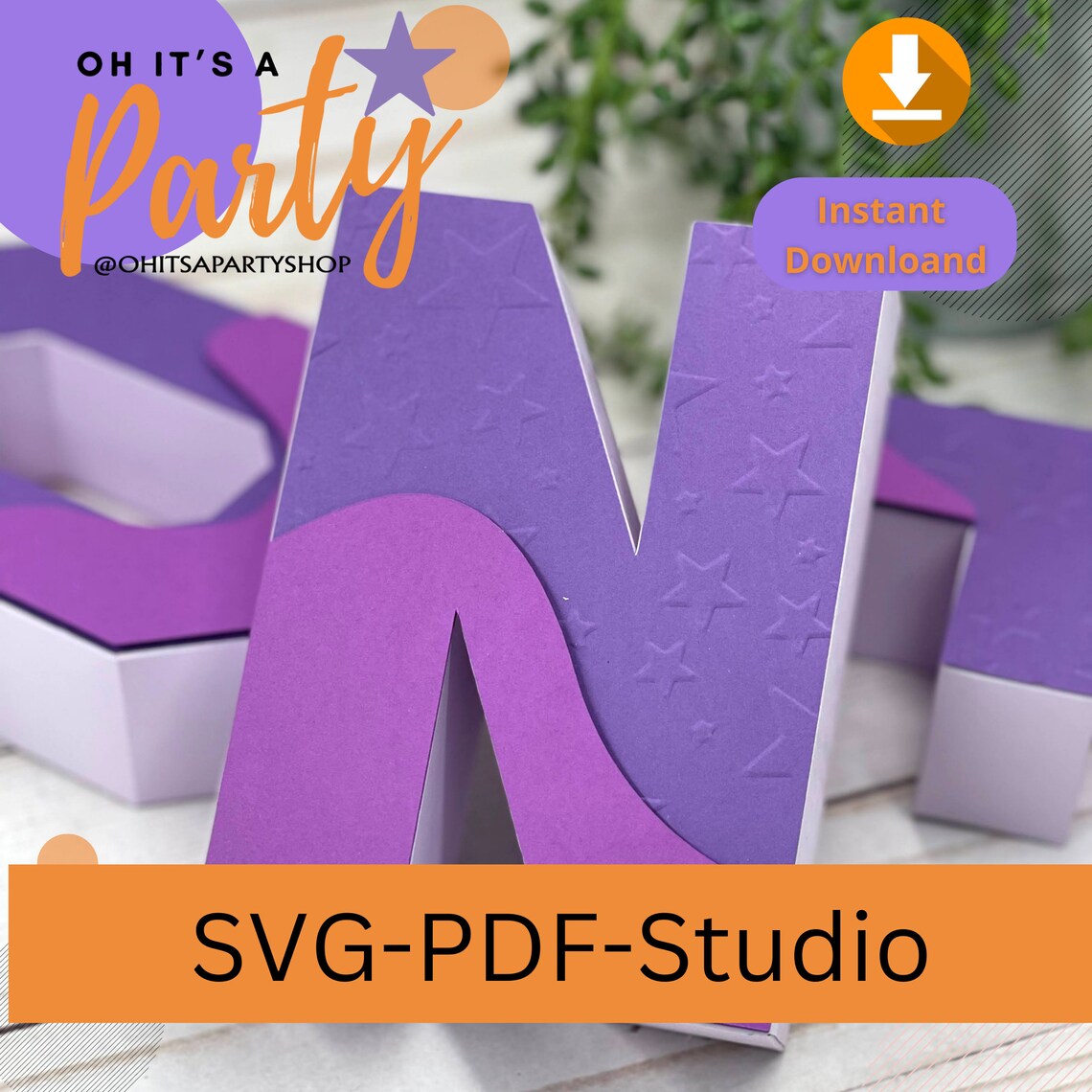 ONE 3d Letters Template SVG Layer Digital Files Pdf - Etsy