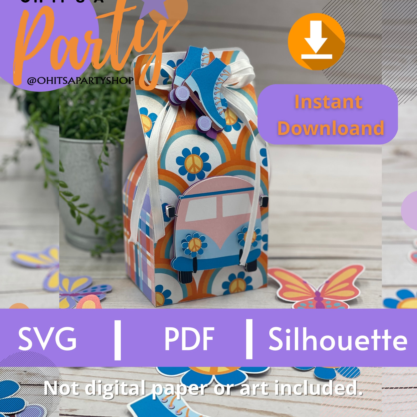 Favor Box SVG Template, Favor Box SVG, Favor Bag SVG, Cricut Cut Files ...