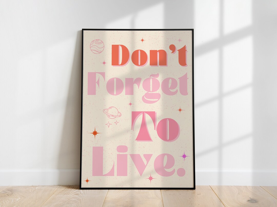 Pink Quote Poster: Preppy Indie Room Decor (digital Download) - Etsy