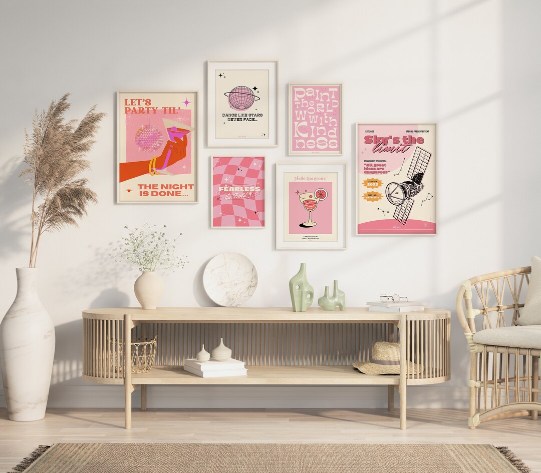 Ultimate Pink Quote Poster Set | Pink Merch and Gifts | Preppy Room ...