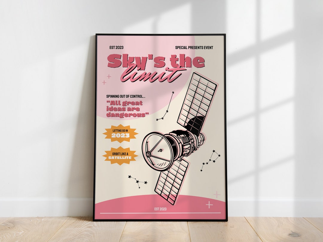 Space Quote Poster Wall Art Print | Merch and Gifts | Preppy Room Decor ...