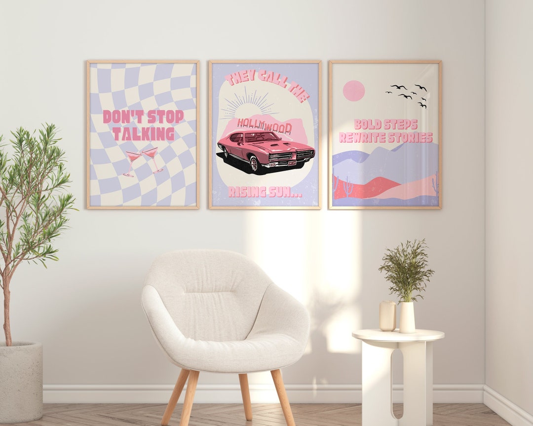Don't Stop Talking Quote Poster Set | Merch and Gifts | Preppy Room ...