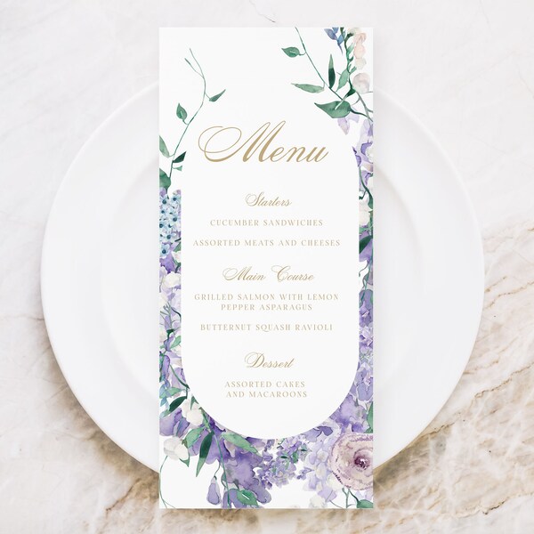 Bridgerton Menu Template - Etsy UK