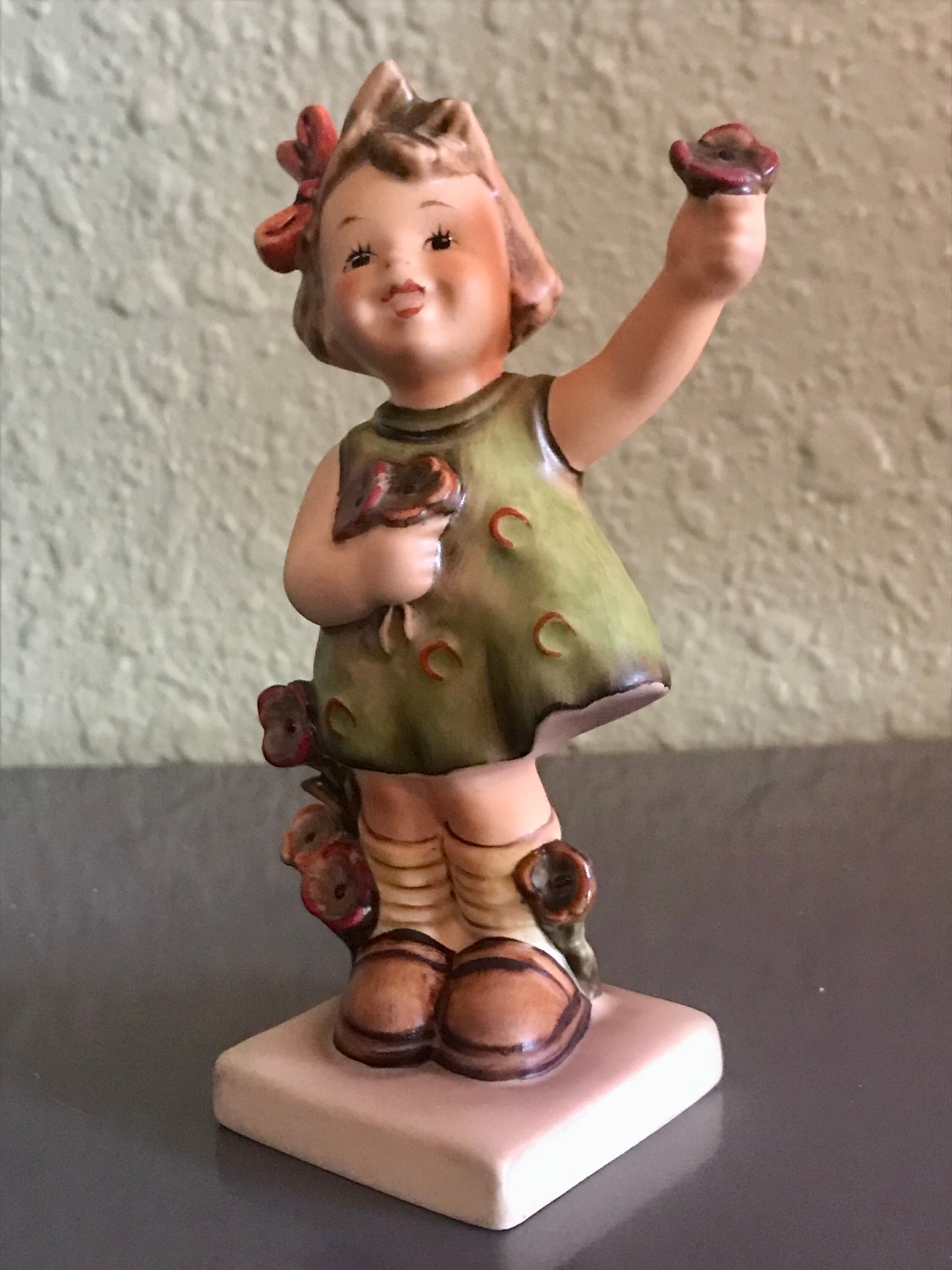 1970's German Hummel Girl Holding a Flower - Etsy
