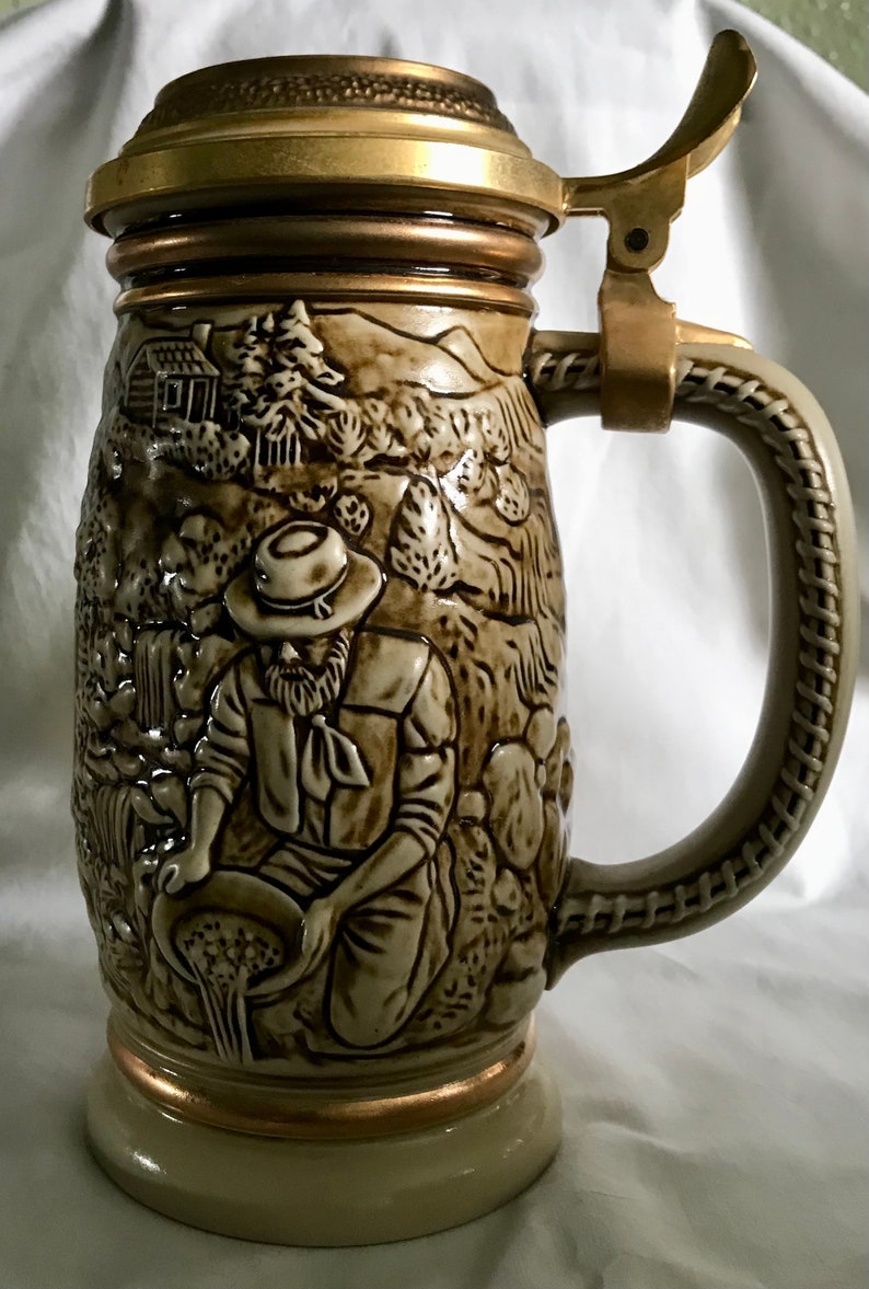 1987 Avon Stein the Gold Rush Stein - Etsy