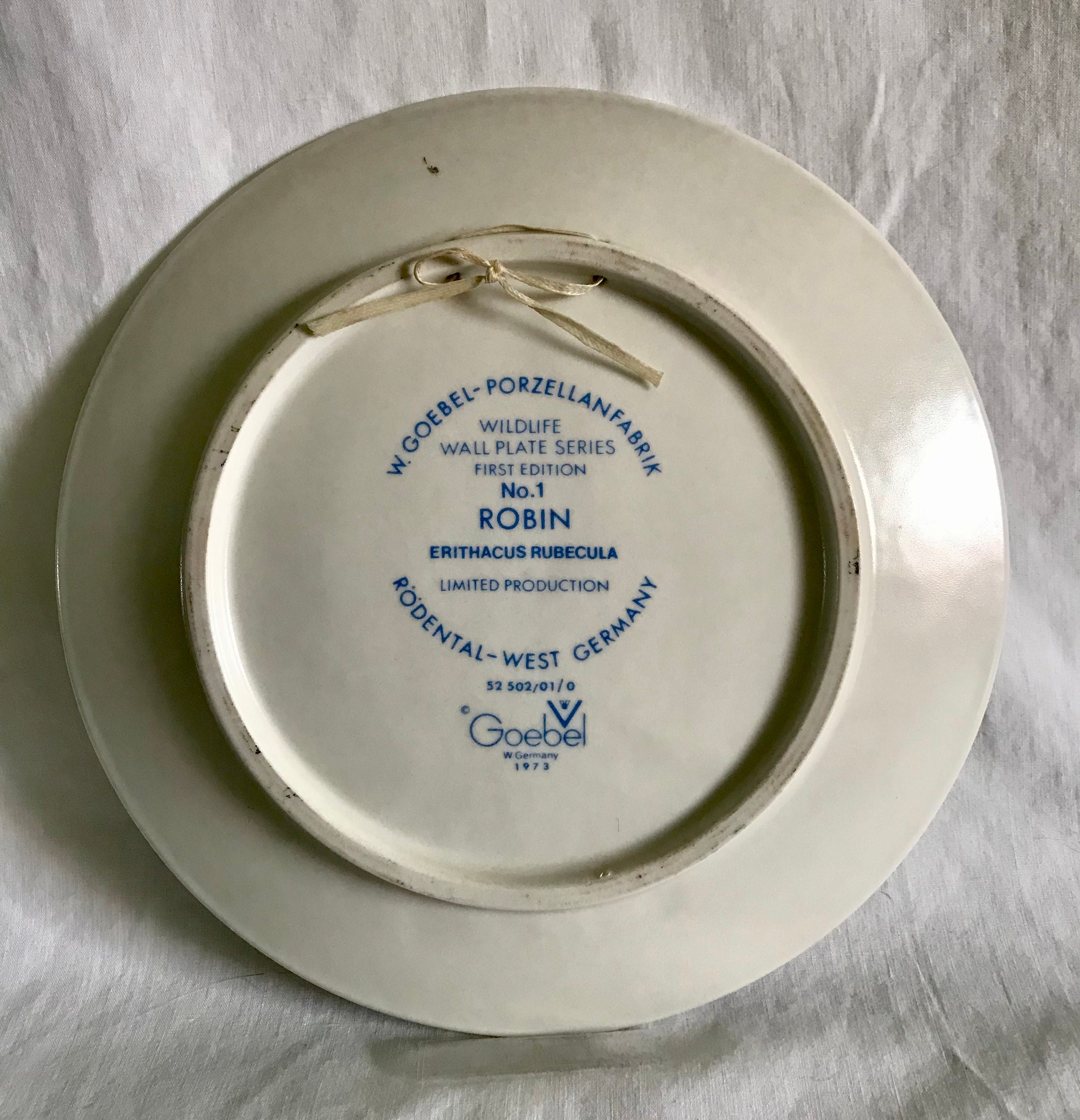1973 Robin Plate by Goebel - Etsy