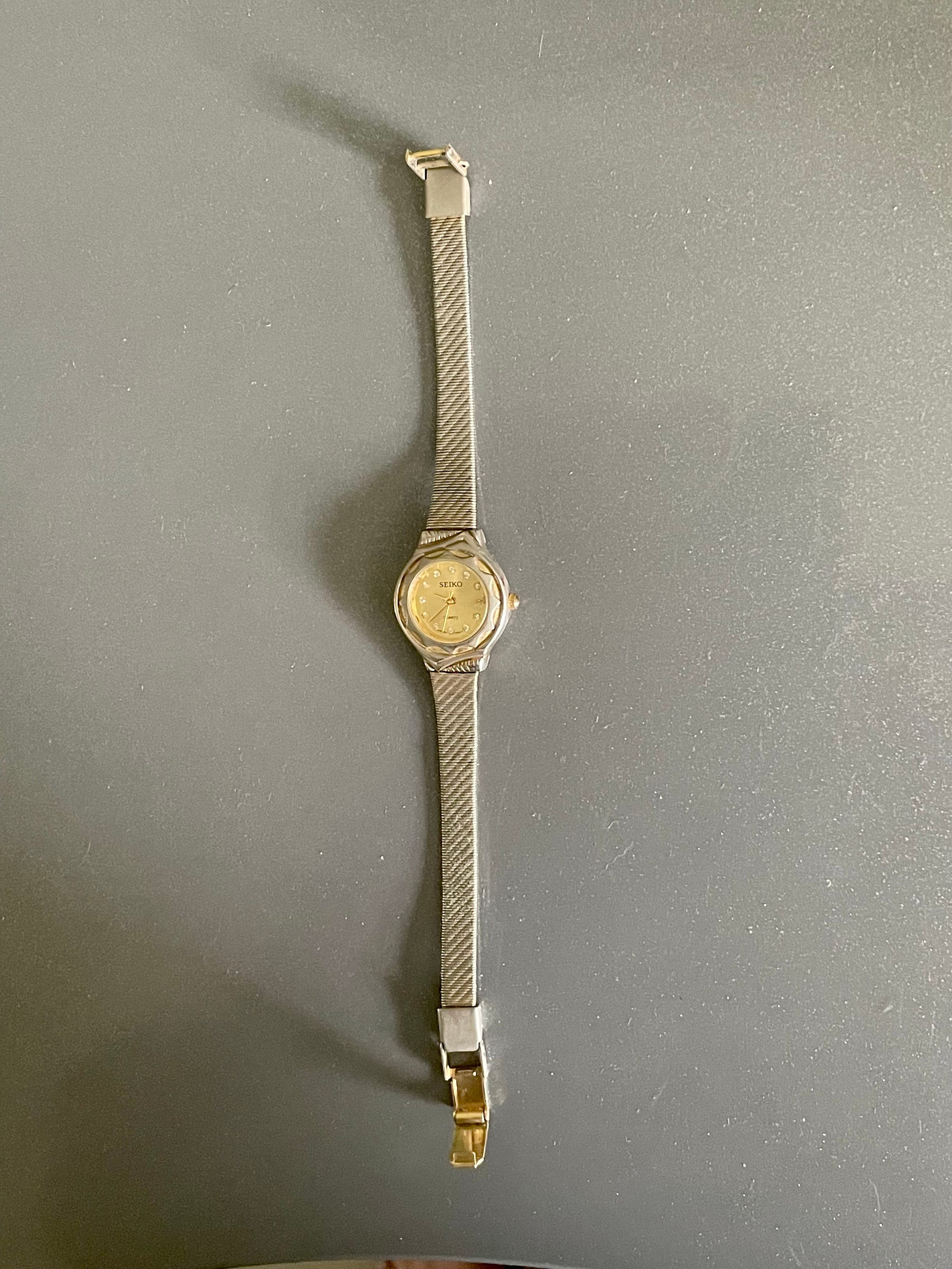 Vintage Seiko Quartz Ladies Watch With Rhinestones - Etsy