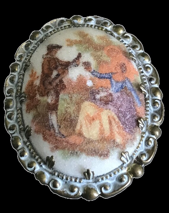 vintage 1960s brooch signed - Gem