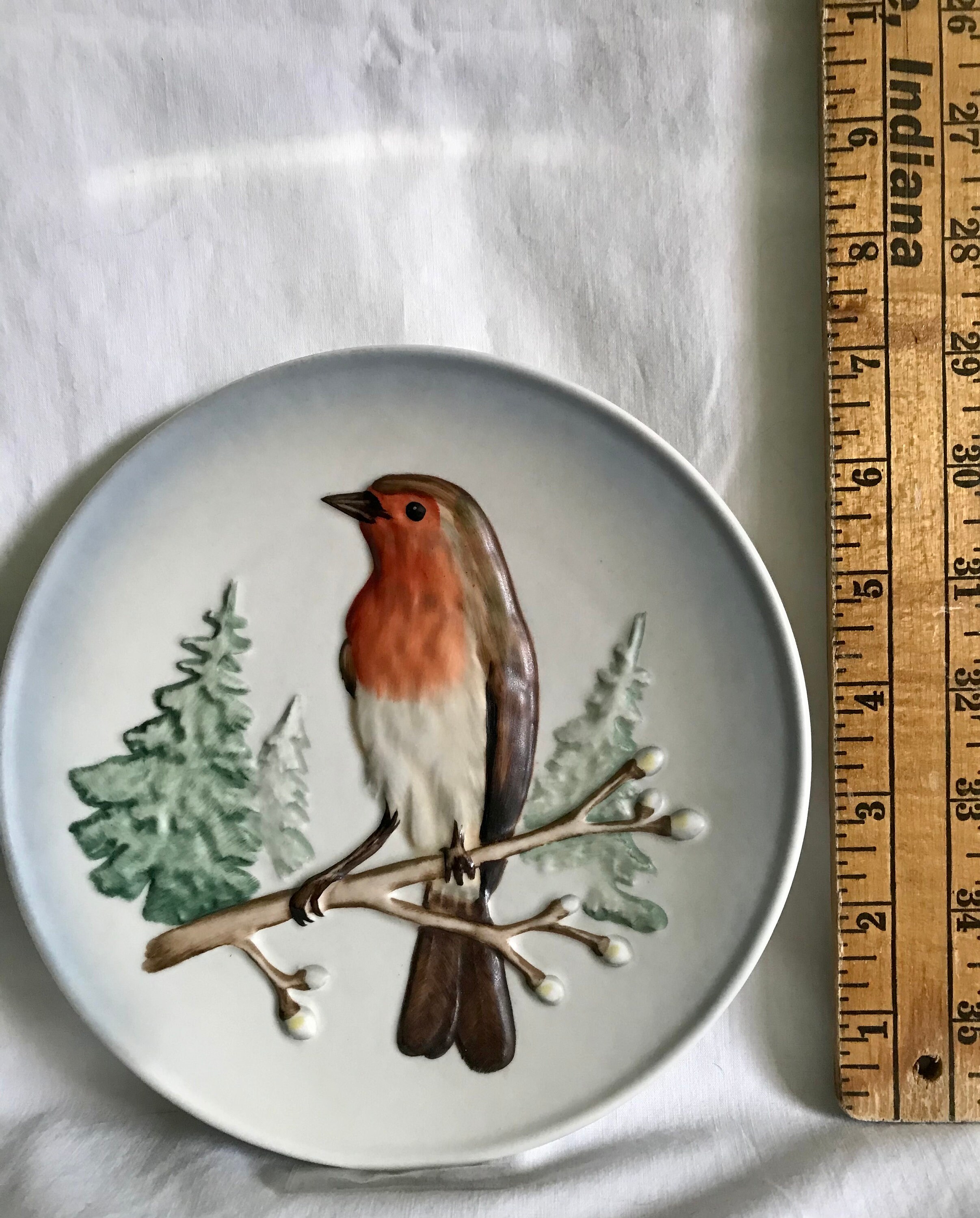 1973 Robin Plate by Goebel - Etsy