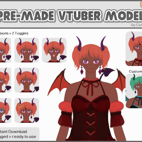 Vtuber Model Devil - Etsy