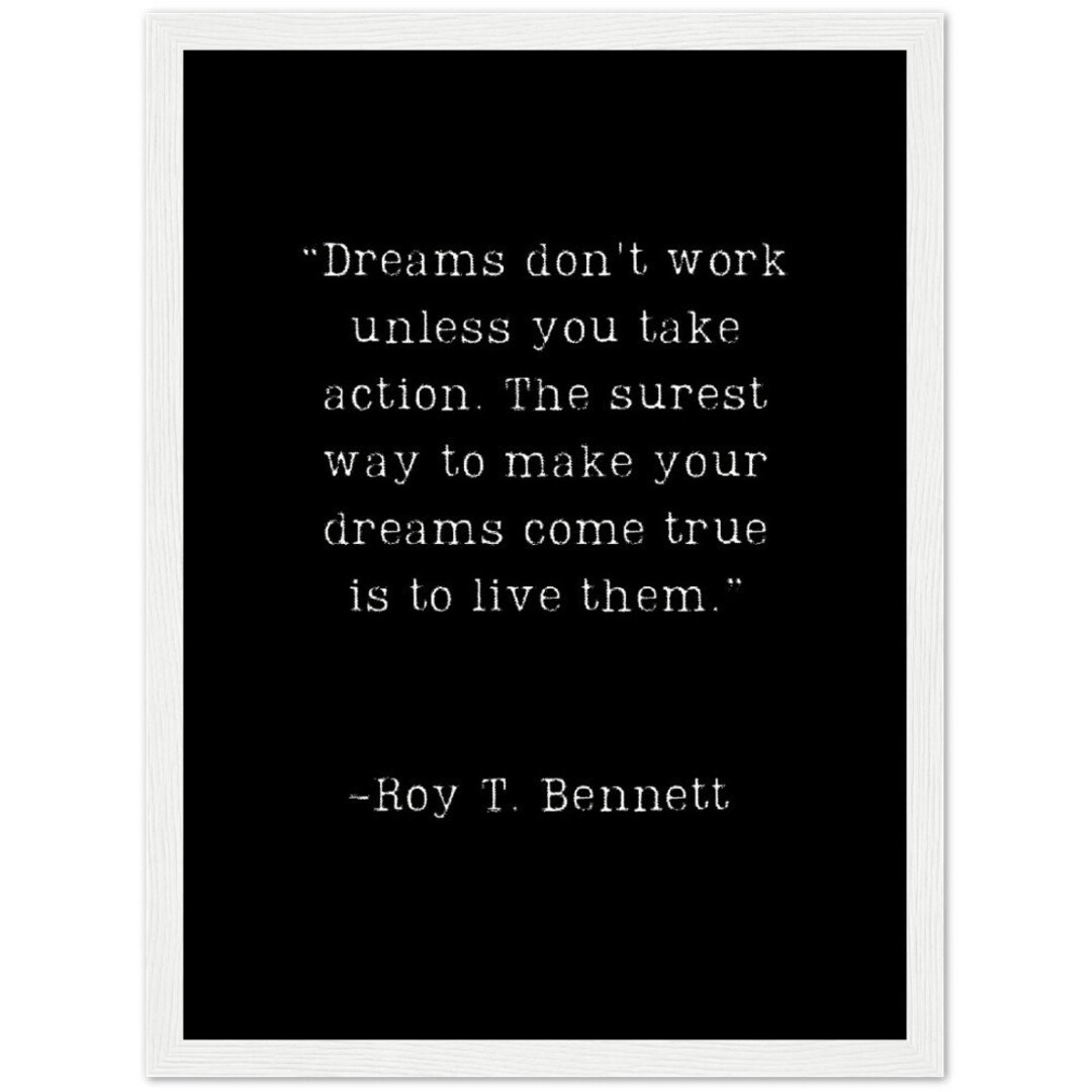 Inspirational Quote Poster, Roy T. Bennett, Office and Home Décor ...
