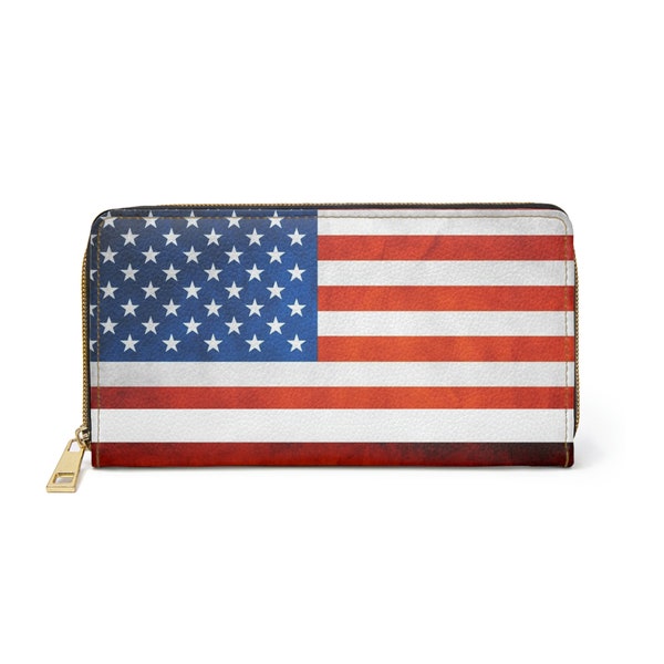 American Flag Trifold Wallet - Etsy