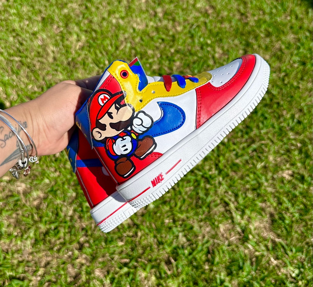 Super Mario Inspired Shoes - Etsy