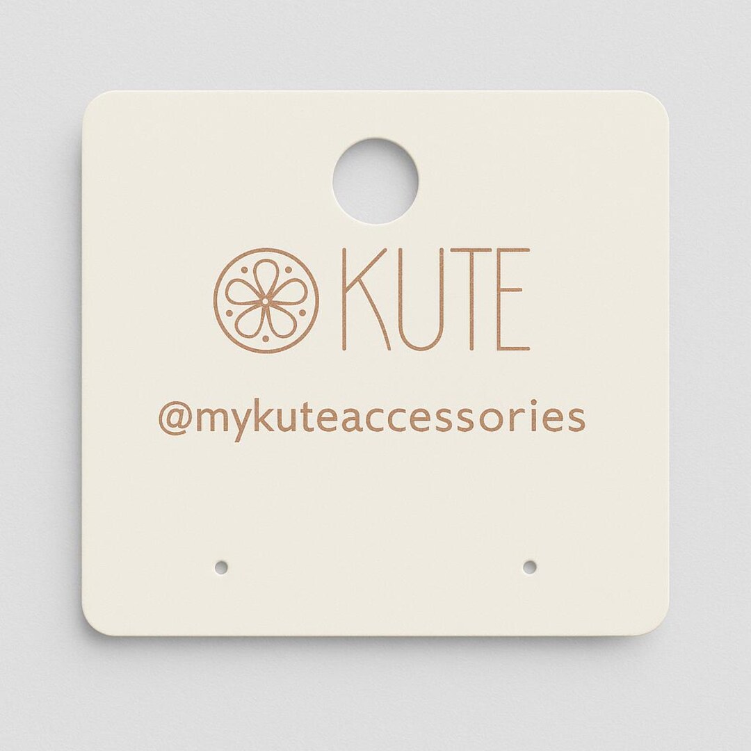 1.5"x1.5" Custom Earring Cards -personalized Earring Cards- Display ...