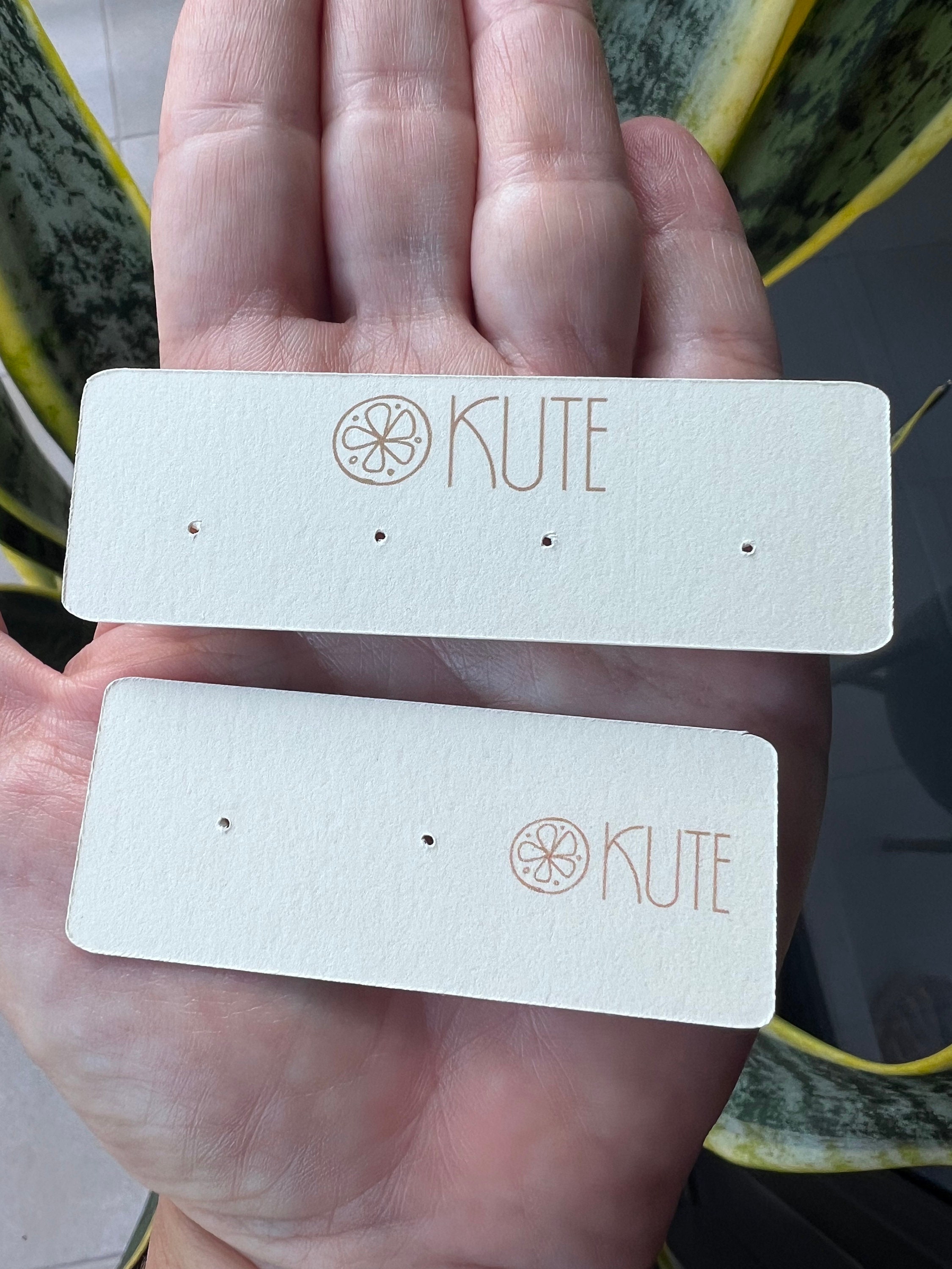 3x1 or 2.5x1. 48 Custom Earring Cards-personalized Cards Display Cards ...