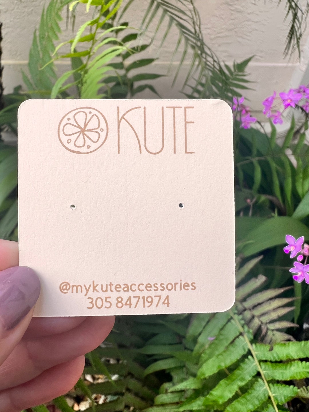 2"x2" Custom Earring Cards -personalized Earring Cards- Display Cards ...