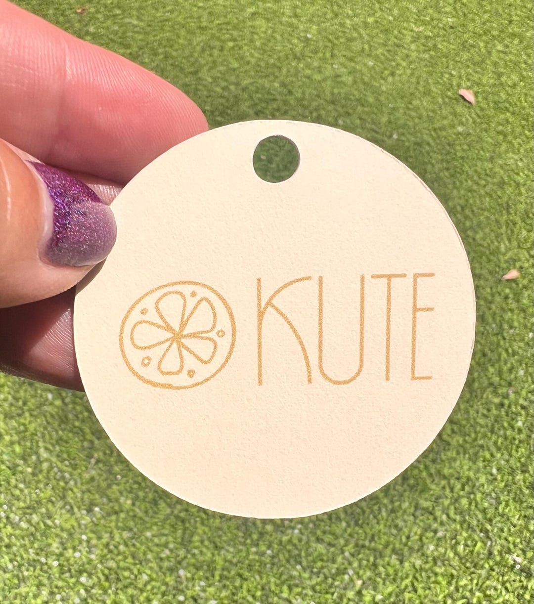 1.25"- 3" Round Custom Hang Tag -personalized Hang Cards- Display Cards ...