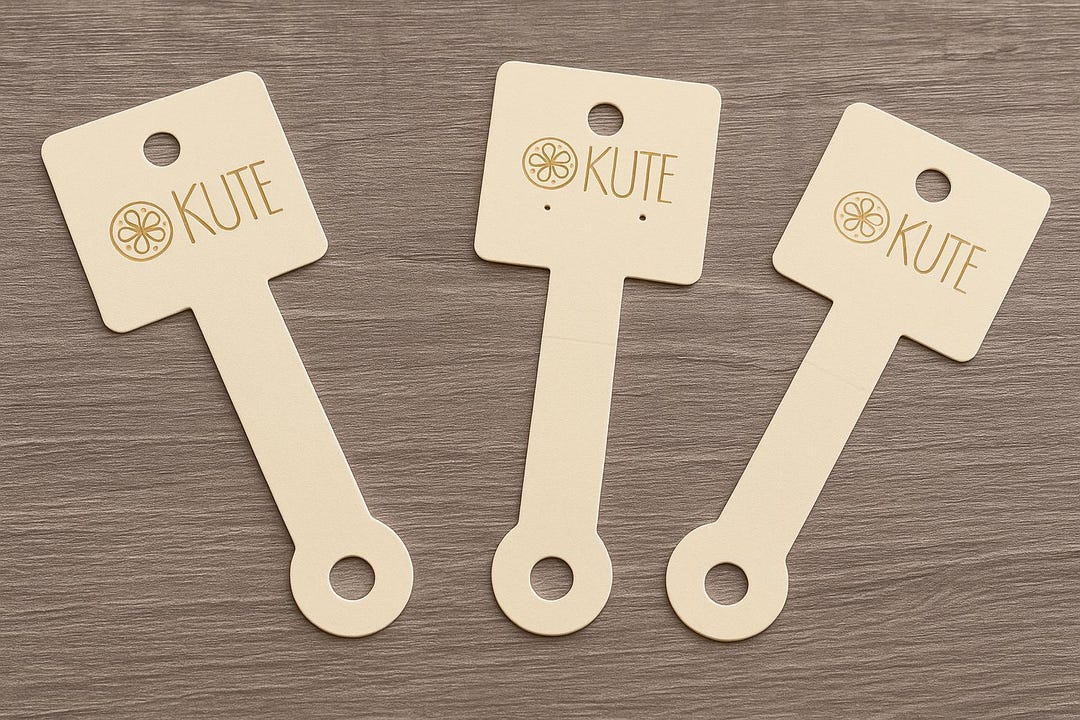 Self Closure or Self Adhesive Custom Fold Over Tags- Personalized ...