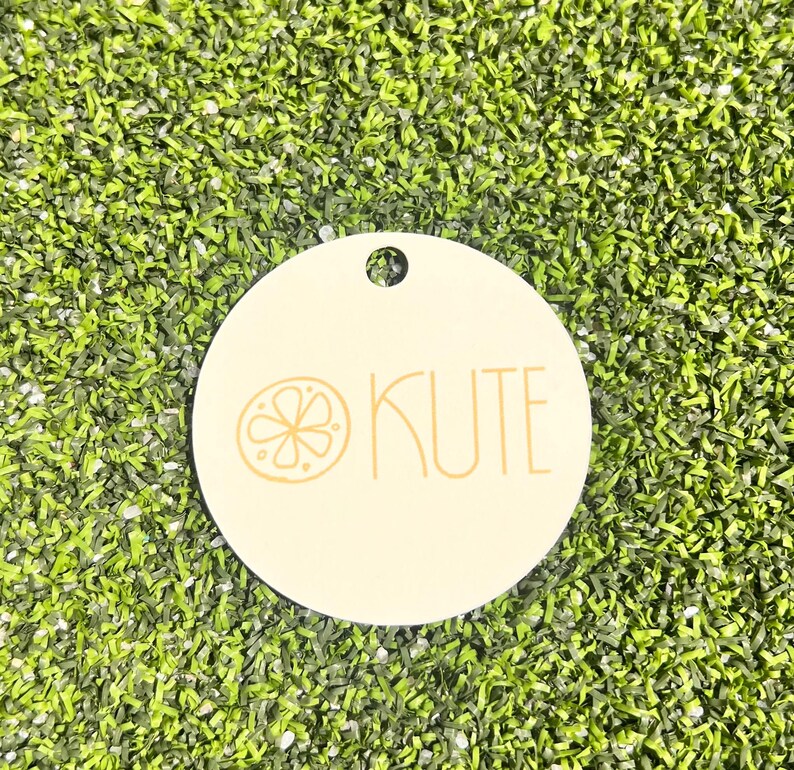 1.25"- 3" Round Custom Hang Tag -personalized Hang Cards- Display Cards ...