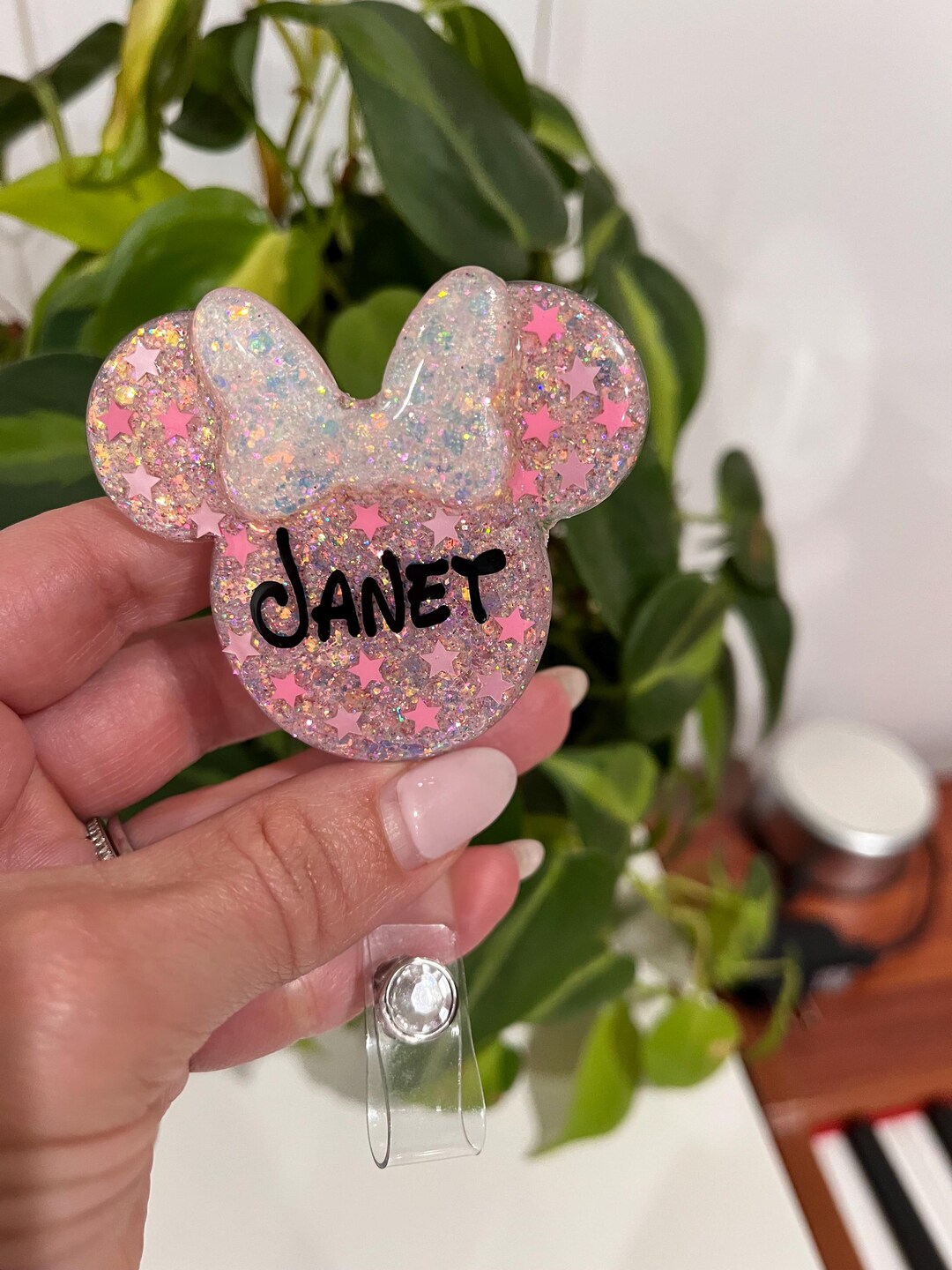 Minnie Mouse Badge Reel - Etsy