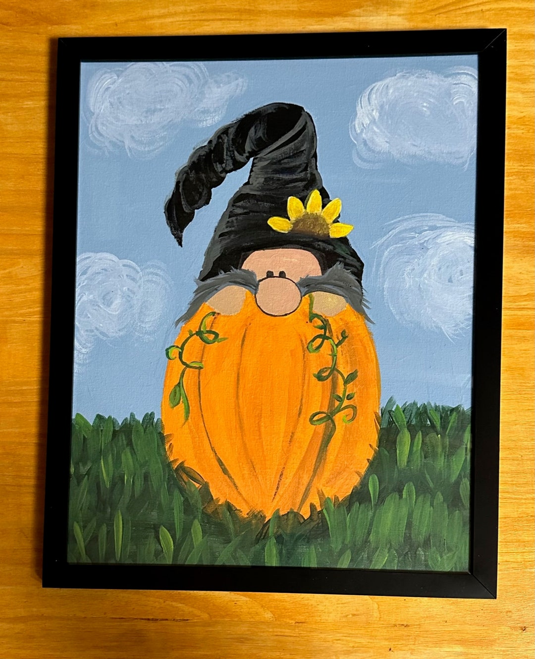Hand Painted Fall Gnome - Etsy