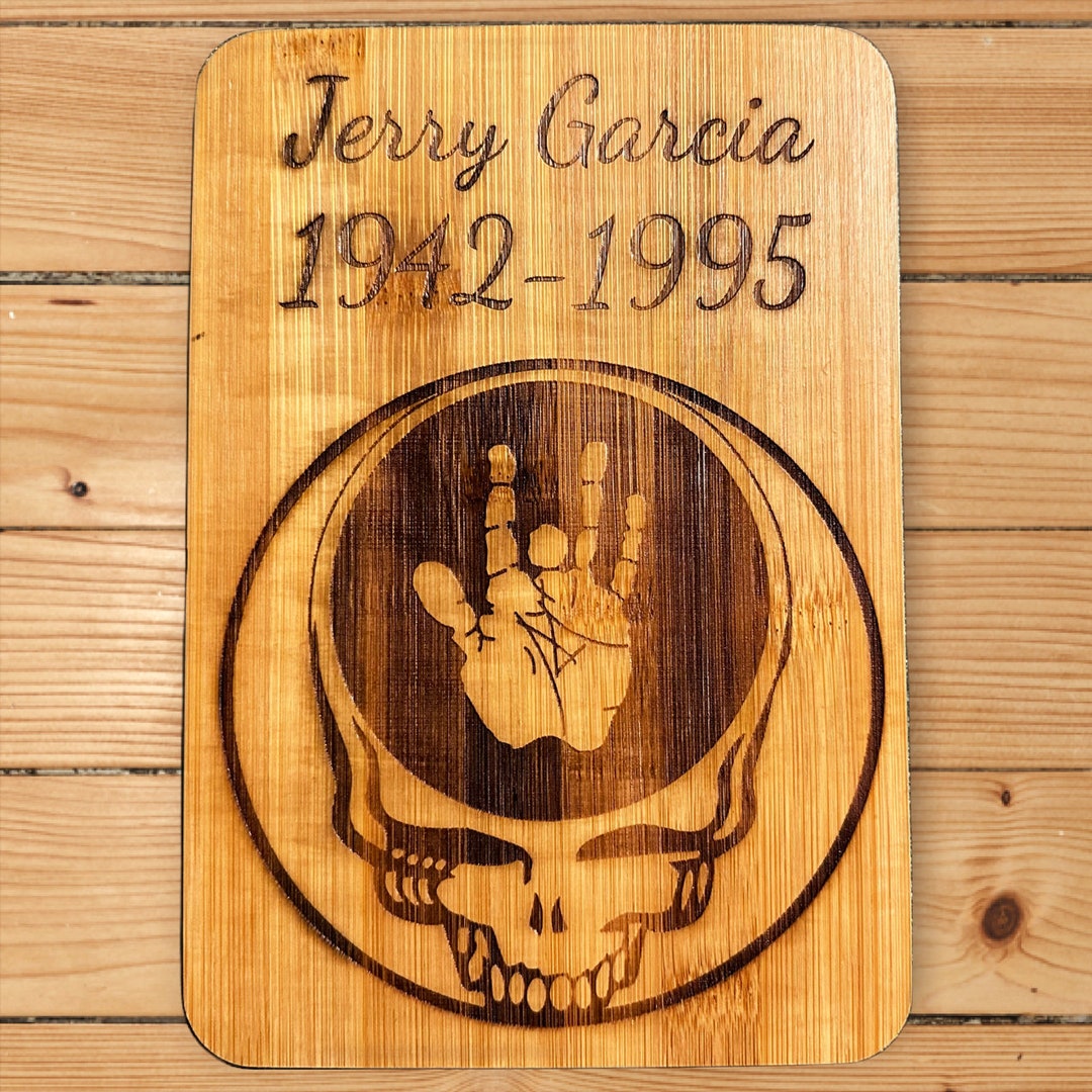Grateful Dead Jerry Garcia Handprint Bamboo Cutting Board - Etsy