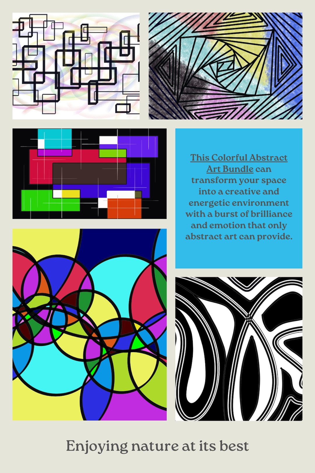 Unleash Your Imagination With Our Vibrant Abstract Art Bundle! - Etsy