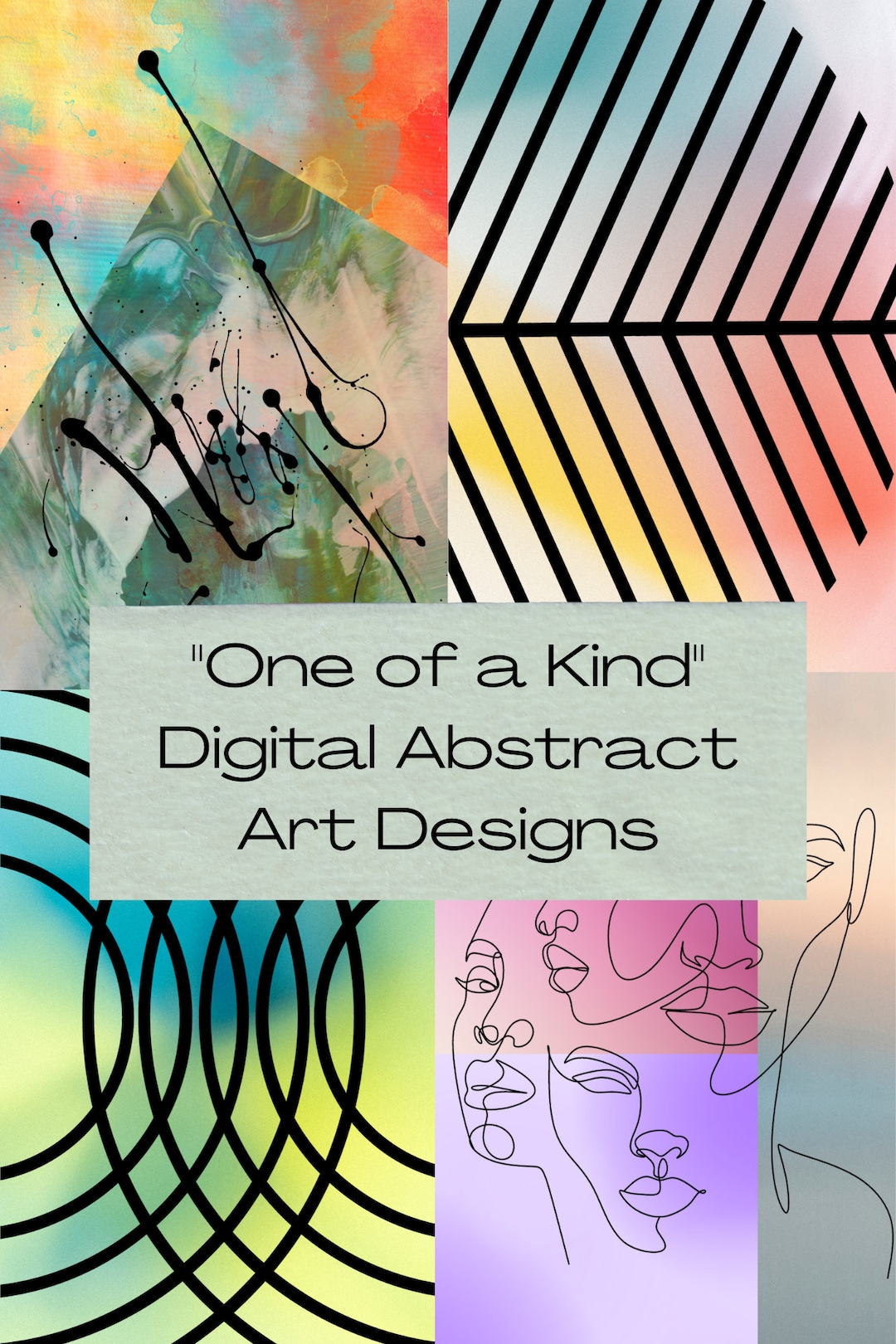 Unique Abstract Art Designs: Modern Digital Prints (digital Download ...