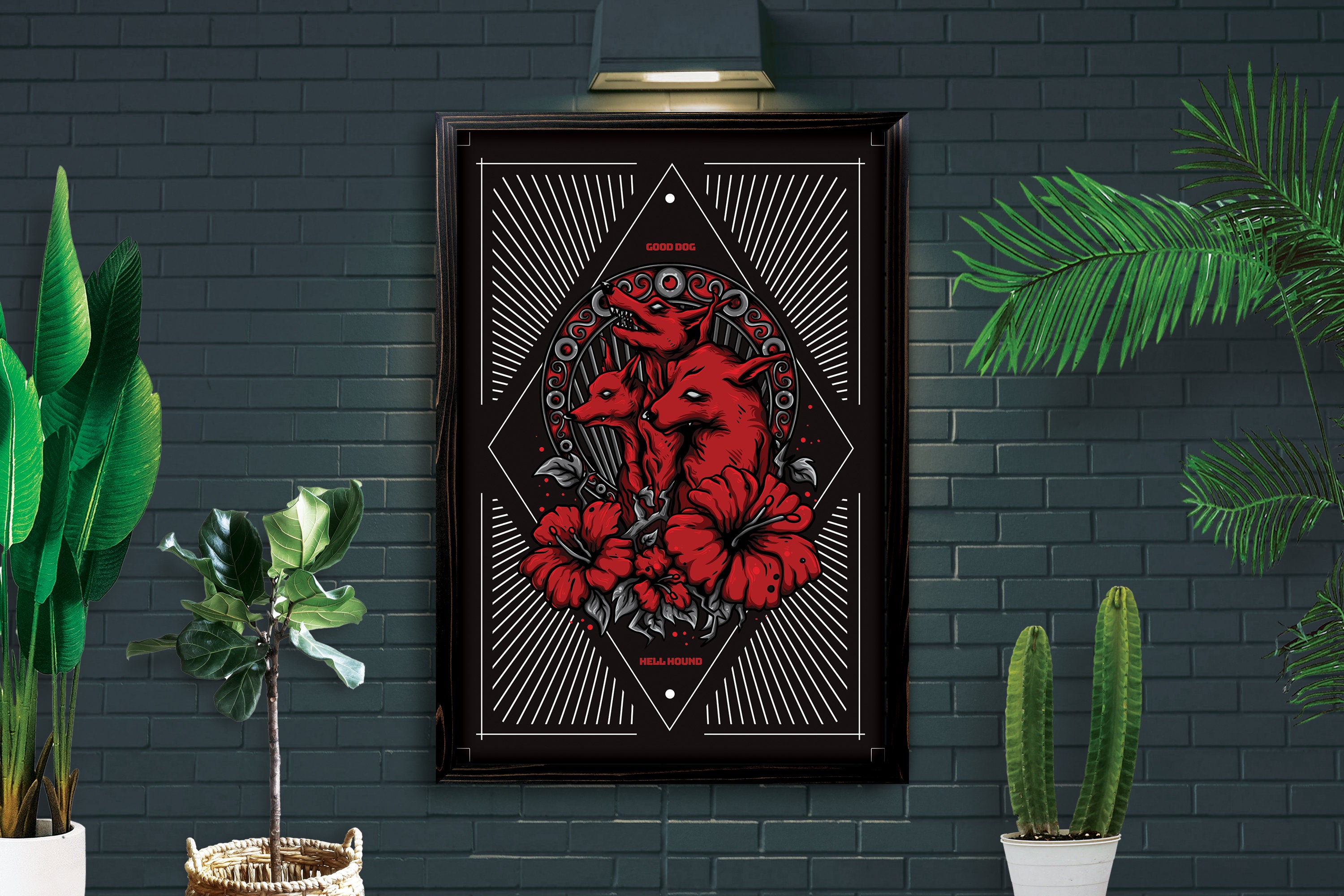 Cerberus Print Good Dog Print Hell Hound Digital Print - Etsy