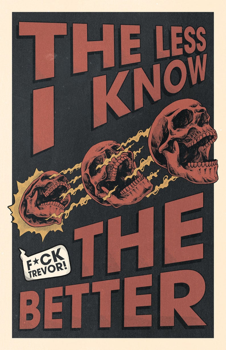 The Less I Know the Better Poster, Music Poster, Retro Grunge Poster ...