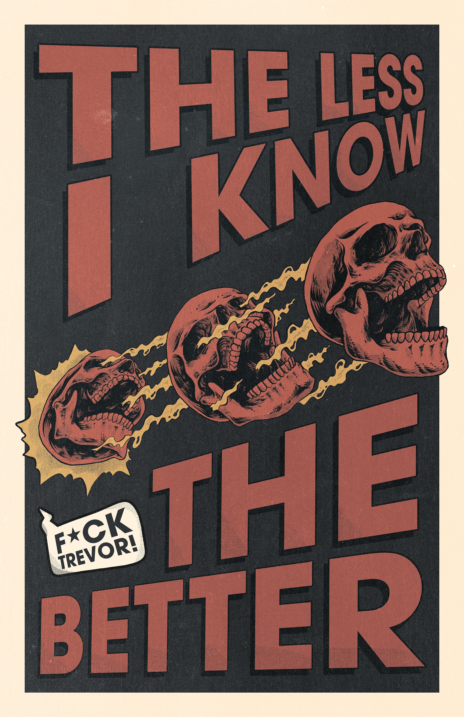 The Less I Know the Better Poster, Music Poster, Retro Grunge Poster ...
