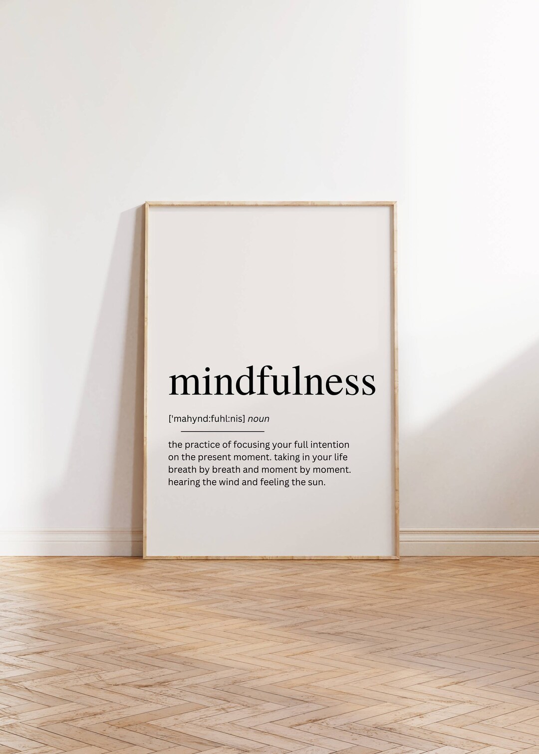 Mindfulness Definition Print Office Wall Art Office Decor - Etsy