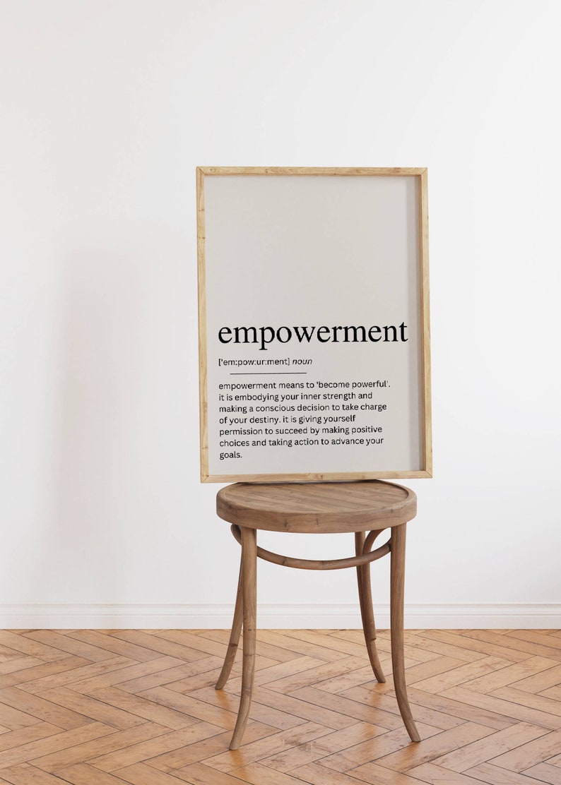 Empowerment Definition Print | Office Wall Art | Office Decor ...