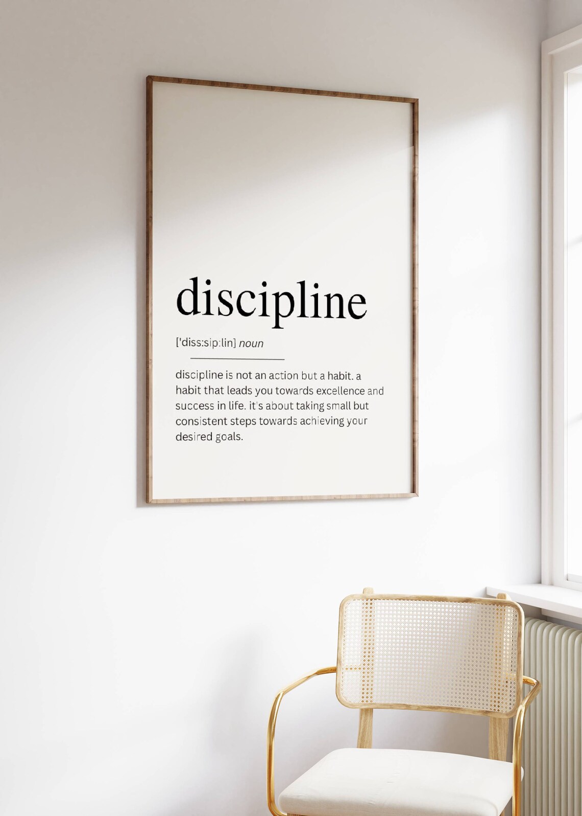 Discipline Definition Print Office Wall Art Office Decor - Etsy