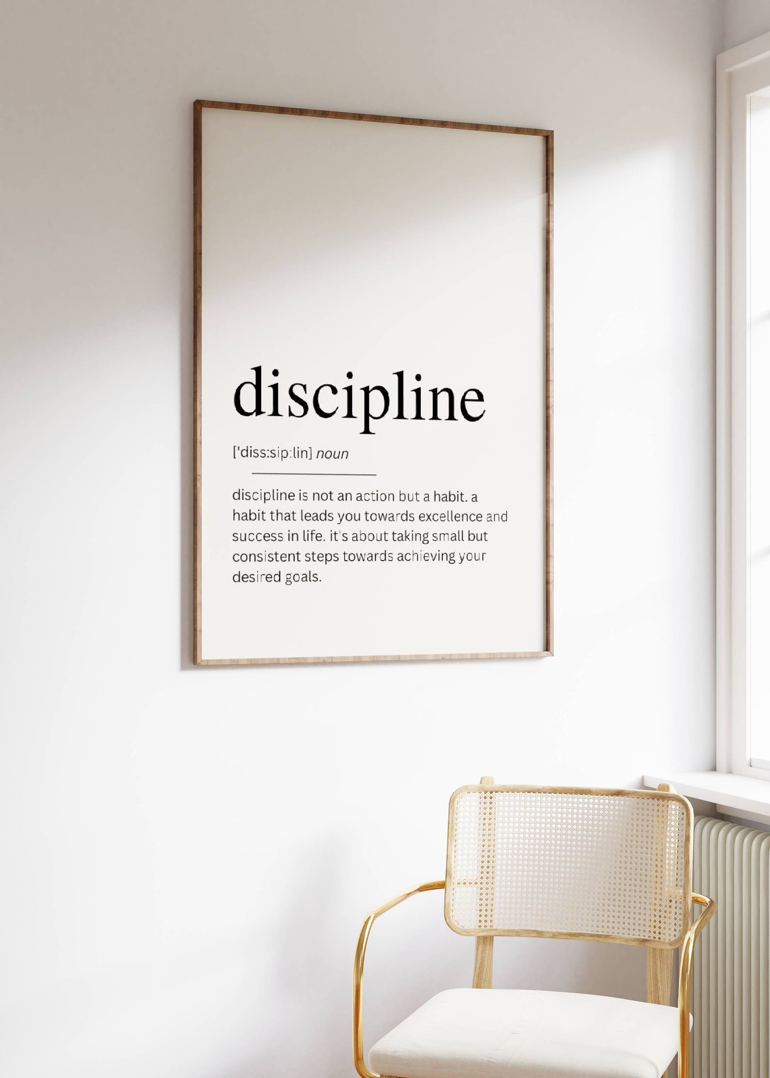 Discipline Definition Print Office Wall Art Office Decor - Etsy