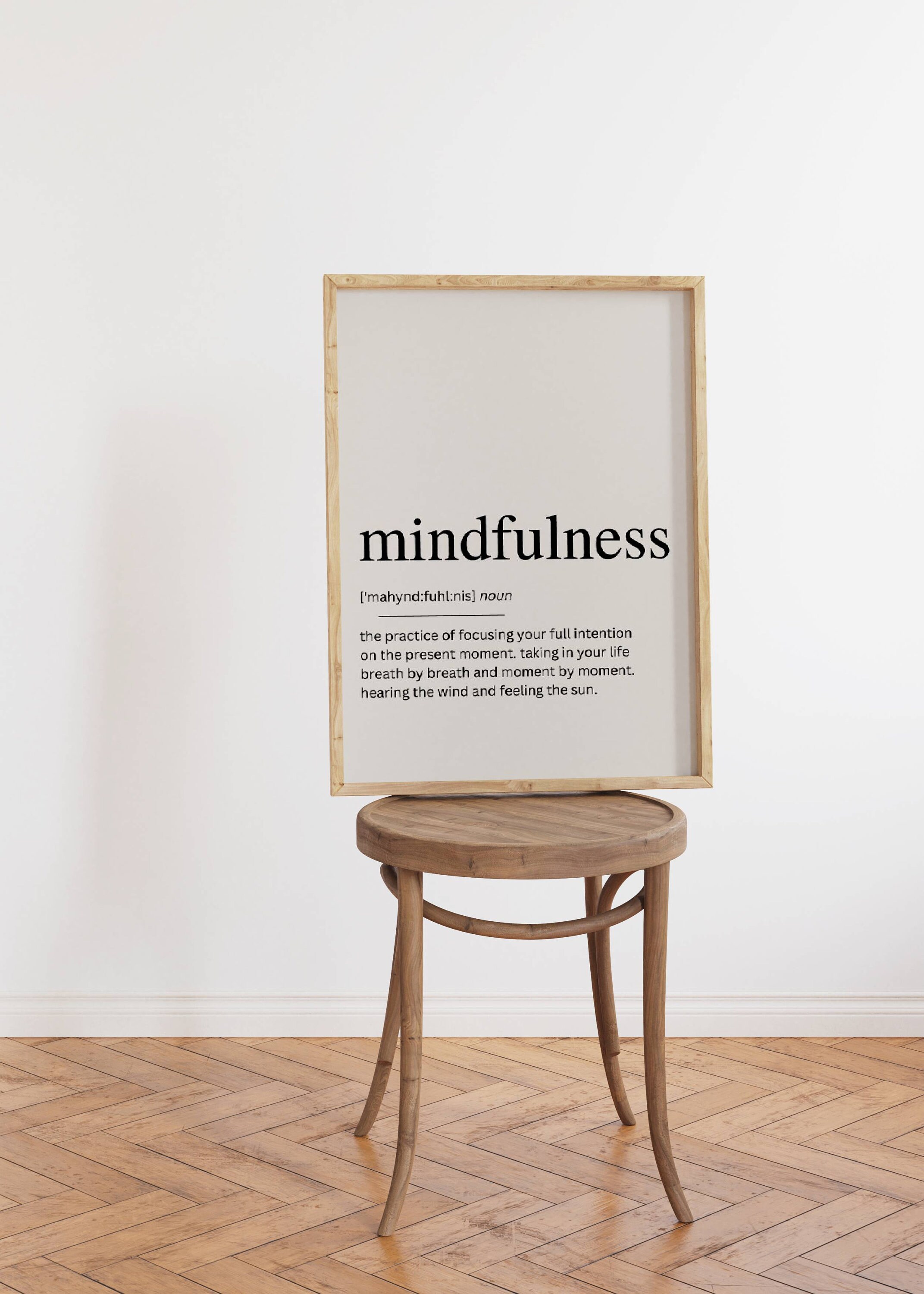 Mindfulness Definition Print | Office Wall Art | Office Decor ...