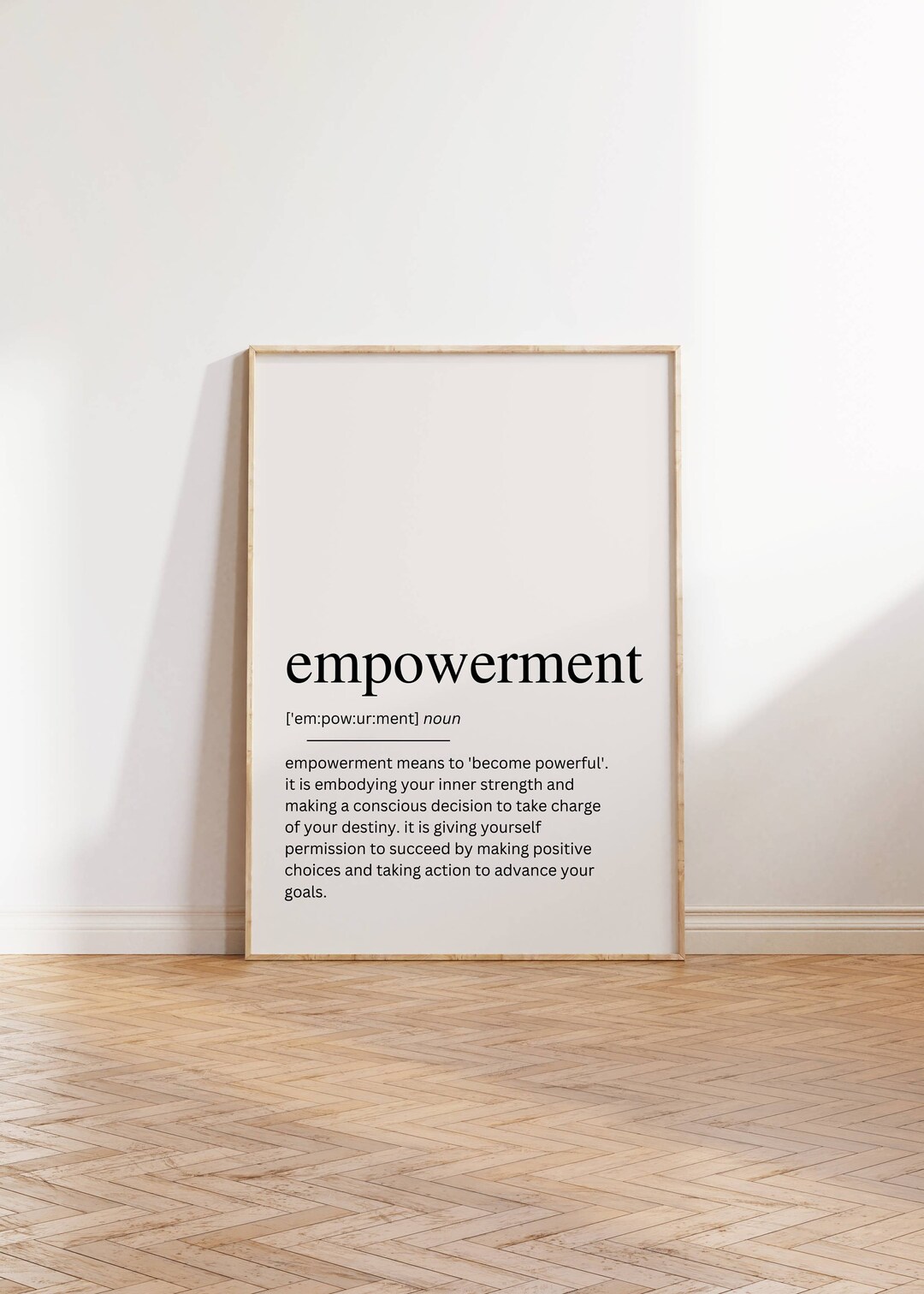 Empowerment Definition Print | Office Wall Art | Office Decor ...