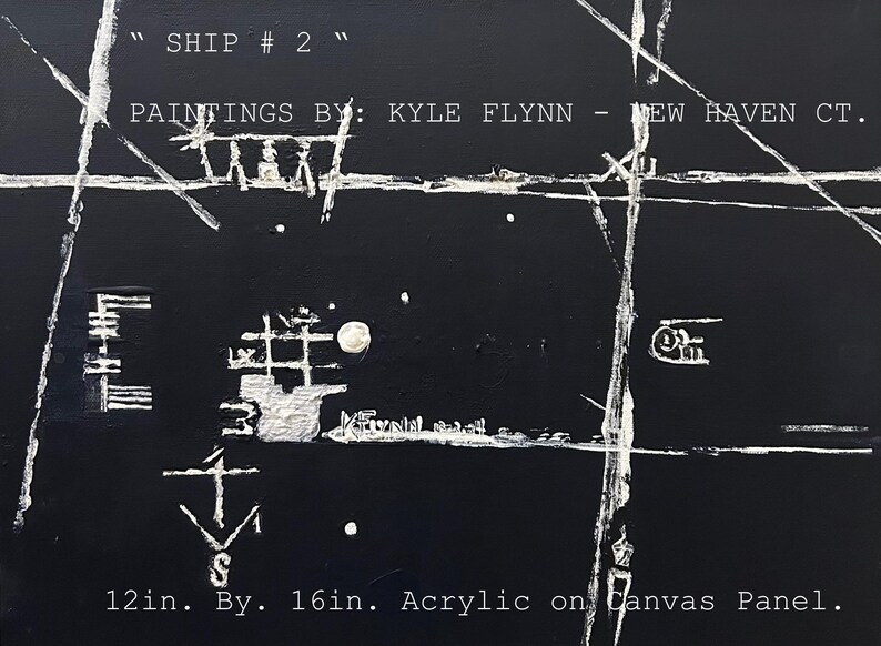 SHIP # 2. Paintings by Kyle Flynn - New Haven CT. - Etsy