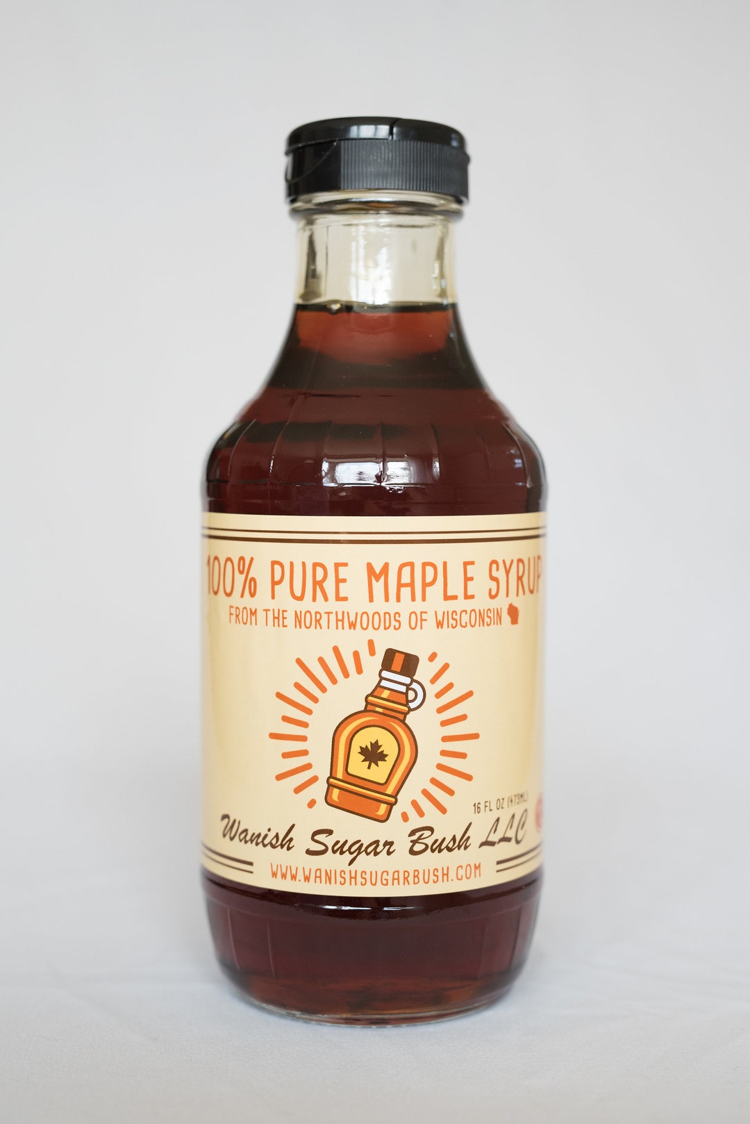 Wisconsin Maple Syrup, Pure Maple Syrup Pint, 16 Oz, All Natural, Free ...