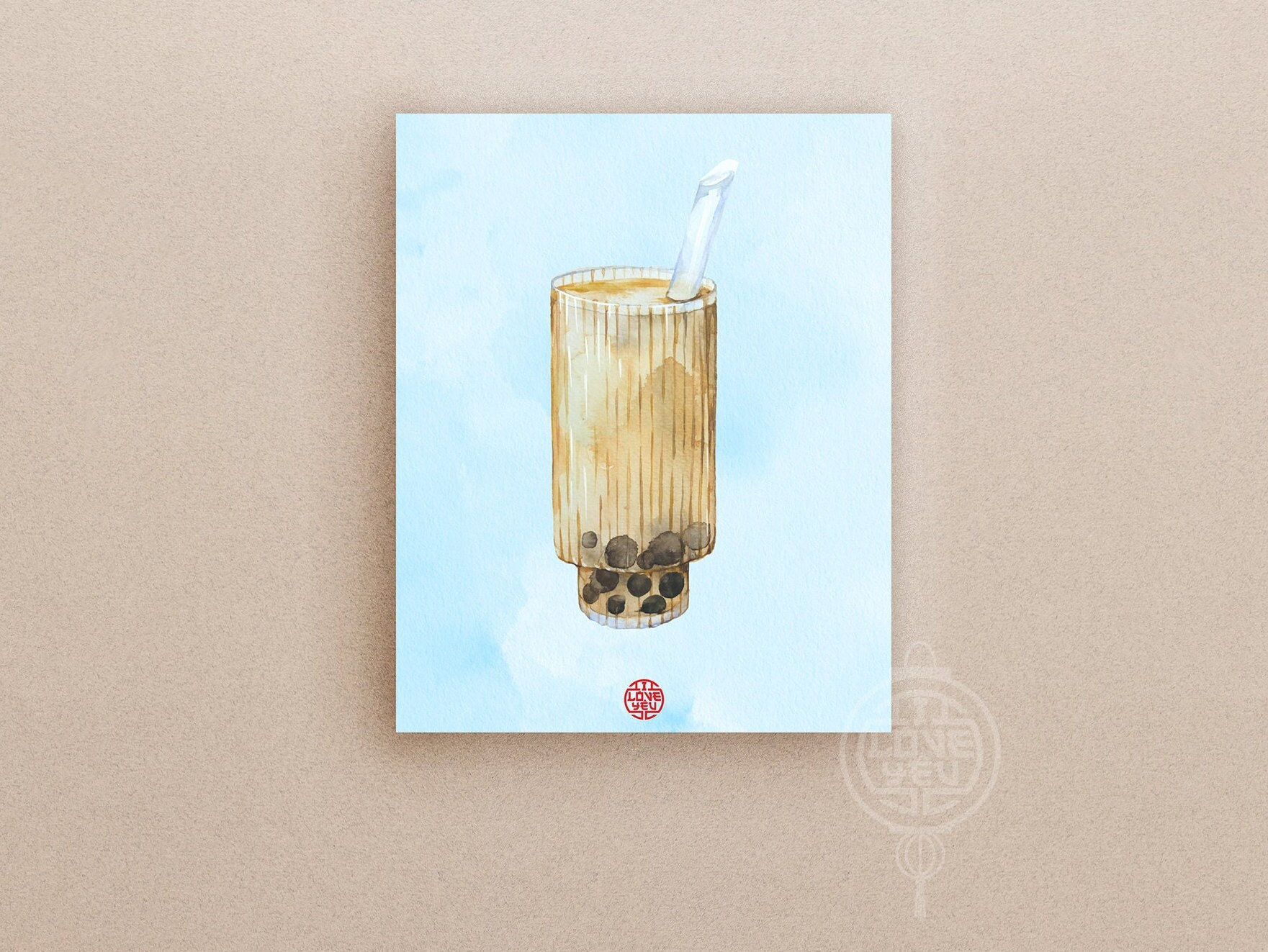 Boba Tea / Milk Tea / Boba Milk Tea / Vietnamese Food Art Print 8x10 ...