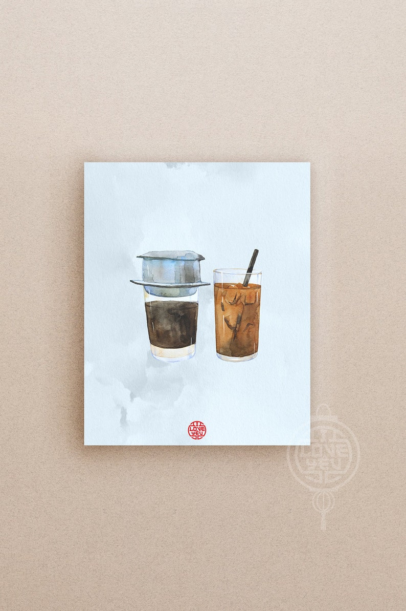 Cafe Sua Da / Vietnamese Coffee / Ca Phe Sua Da / Vietnamese Food Art ...