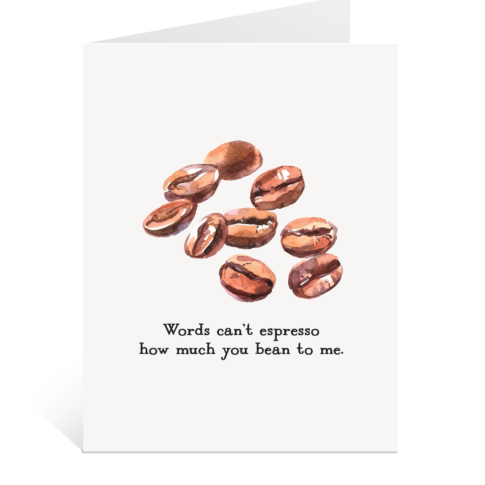 Espresso Coffee Bean Pun Card / Cute Coffee Card / Card for Espresso ...