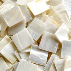 1/2 Lb Natural Shell Tiles for Mosaic and Decoration, Mother of Pearl ...