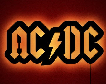 Custom Ac Dc Sign - Etsy