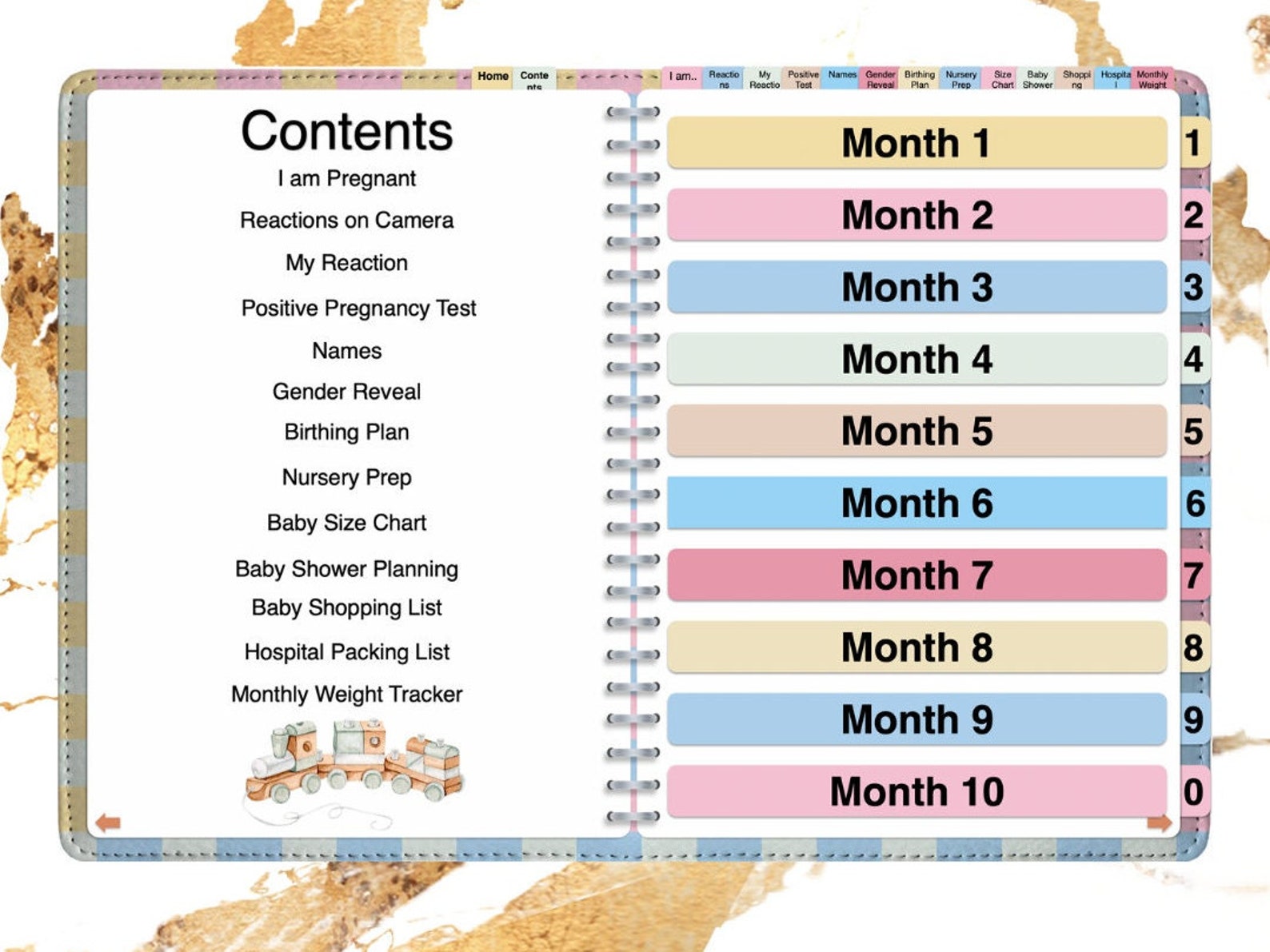 All-in-one Digital Pregnancy Planner & Journal - Etsy