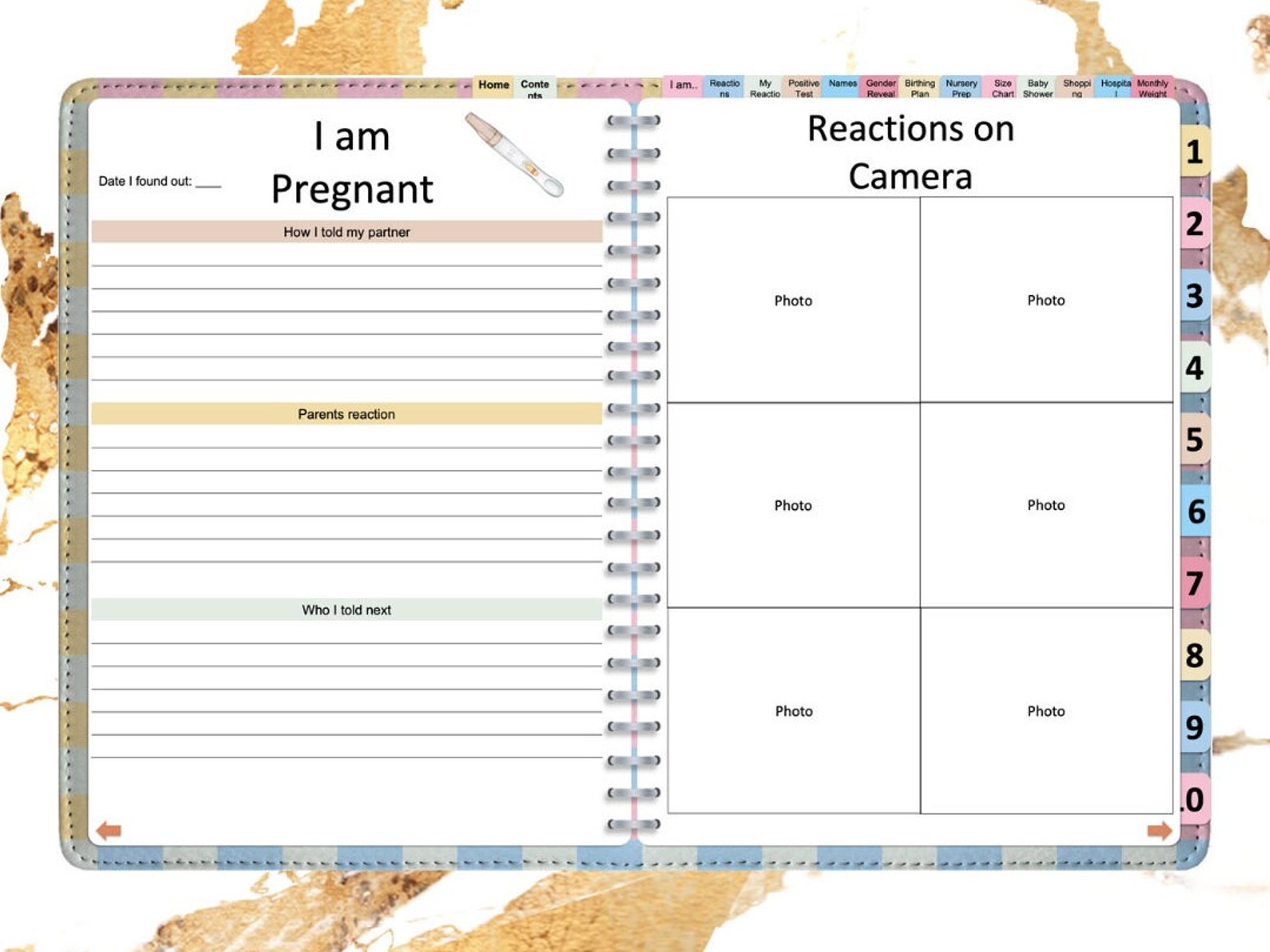 All-in-one Digital Pregnancy Planner & Journal - Etsy
