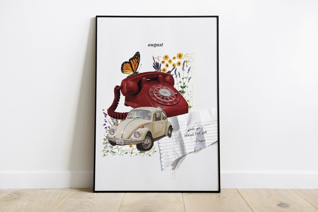 Folklore August Poster Taylor Swift - Etsy