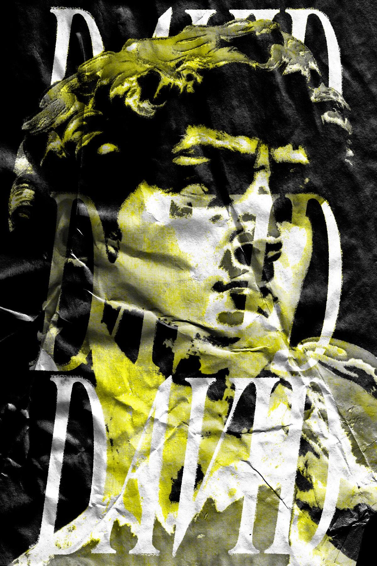 Michelangelo's David Modern Poster | Grunge Poster | David Poster ...