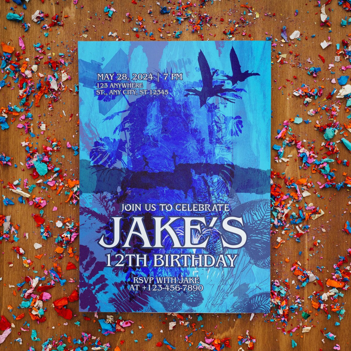 Avatar Editable Invitation | Avatar Birthday Invitation | Avatar ...